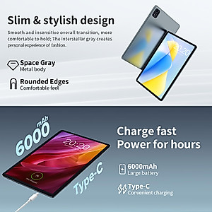 TECLAST P40HD Tablets HD Excellence 10 inch Tablets Android 13 Expandable Storage Gaming Tablet 4G LTE/SIM+5G WiF Tablet Long Lasting Battery Android Tablet Powerful Core Fast Tablet