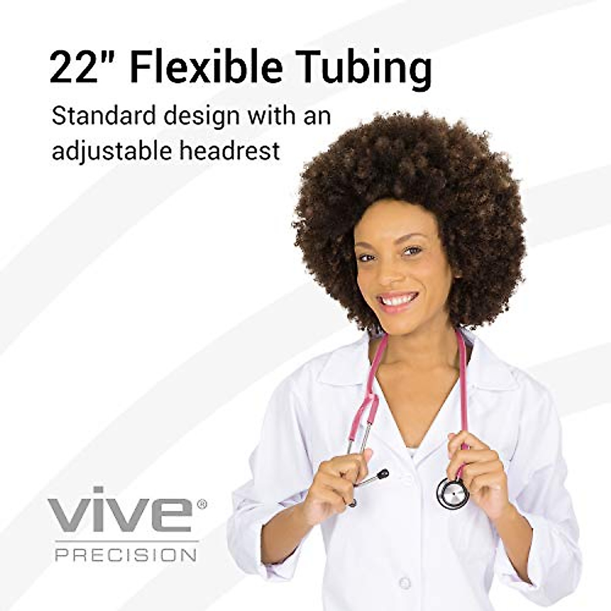 Vive Precision Dualhead Stethoscope - Dual Head Diaphragm Bell for Nurses, ER, Cardiology, Veterinary, Fetal Pediatrics Blood Pressure Kit - Double Barrel Chestpiece Device For Doctors, Students