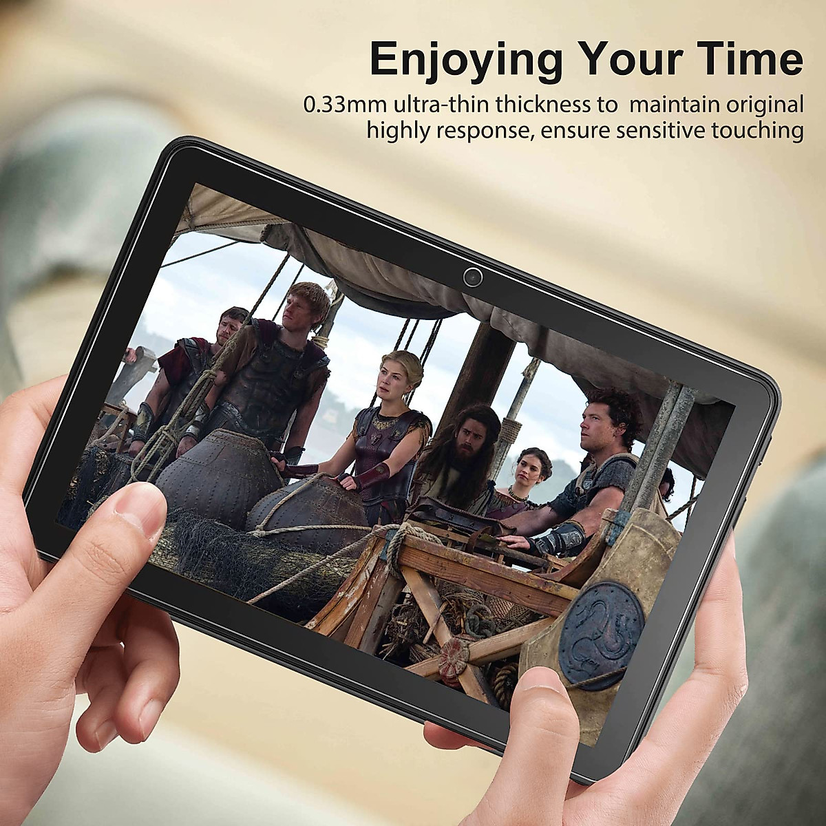 SPARIN 9H Hardness Tempered Glass Screen Protector Compatible with All-new Fire HD 8 2022&2020 Released (12th&10th Generation), 8.0 Inch