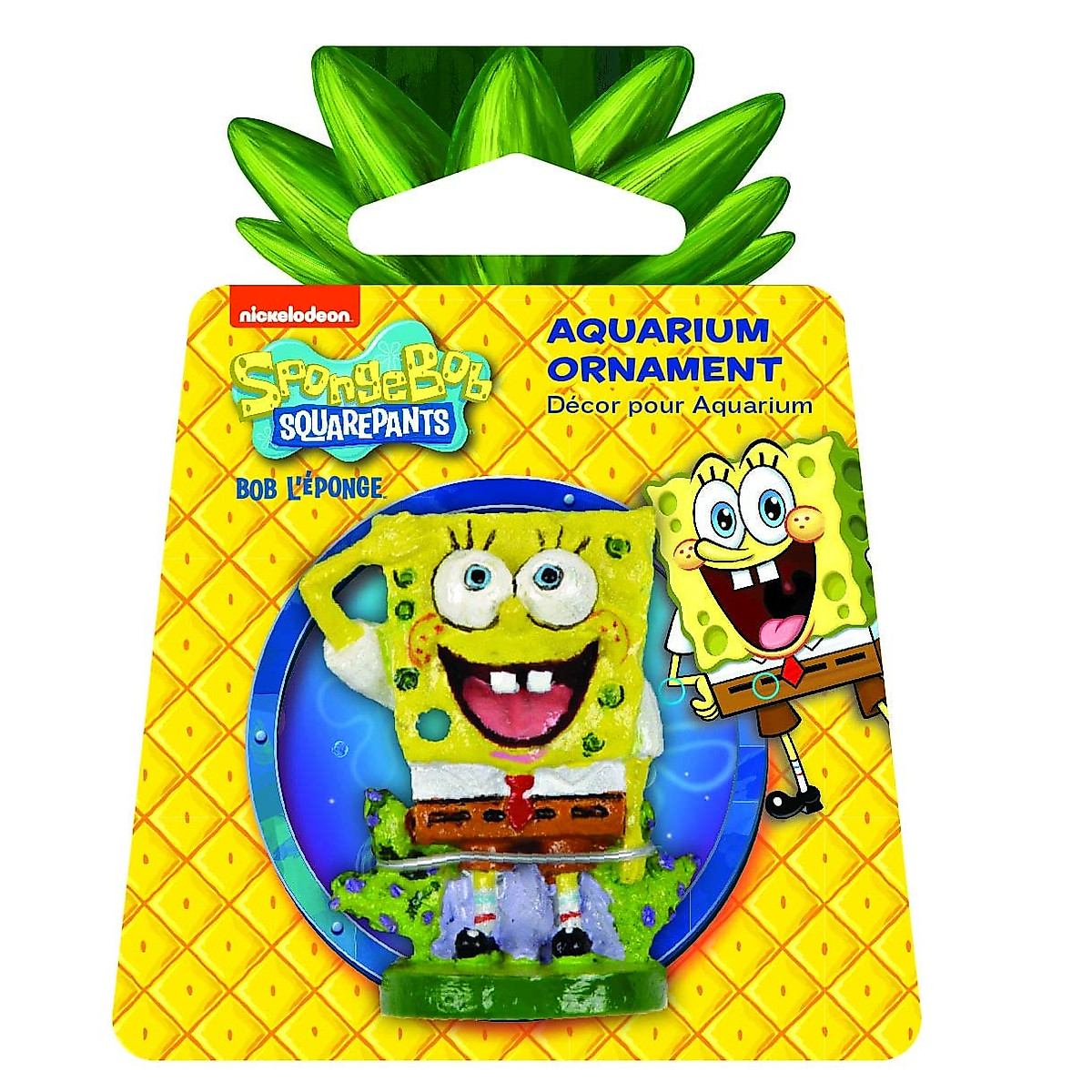 Penn-Plax Officially Licensed Spongebob Squarepants Aquarium Ornament – Spongebob (Mini/Small Size) – Perfect for Freshwater and Saltwater Tanks