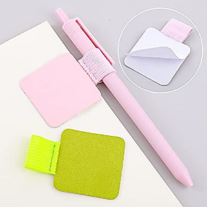 Teaaha 10Pcs Notebook Pen Holder Planner Pen Holder For Notebook Adhesive Pen Loop Holder Elastic Pencil Pen Holder Loop Designed For Notebooks Journals Calendars Pen Loops With 10 Colors