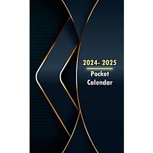 2024-2025 Pocket Calendar: Purse Size 4 x 6.5 - 2 Years Monthly Planner for Purse / from January 2024 to December 2025: each month/ 2 pages – ... Contacts, Pasword Log, Holiday ... and more