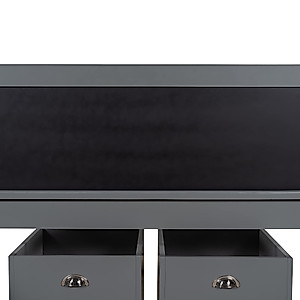 Harper & Bright Designs Kids Loft Bed with Slide, Twin Size Wooden Low Loft Bed Frame with Two Storage Boxes for Boys & Girls, Gray