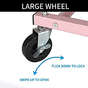 Fishat Pink Double Rod Garment Rack & Simple Garment Rack