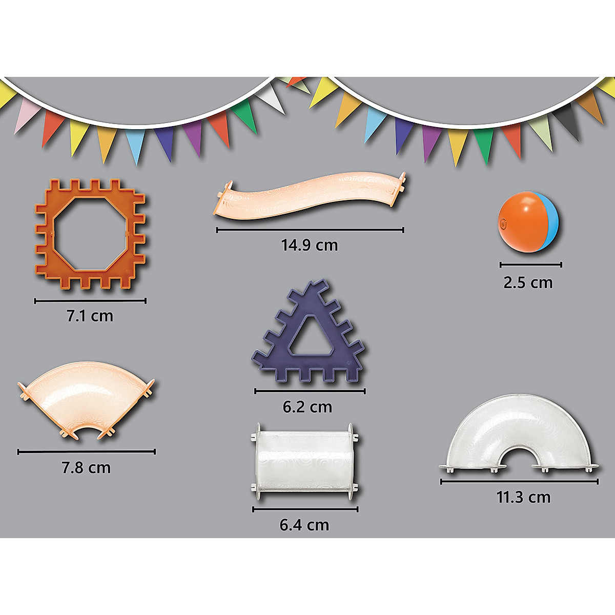 Leader Builder Marble Run for Kids Ages 3 and Up - 66 Piece Waffle Blocks & Toddler Marble Run Set - Educational Stem Building Toys with Marbles & Manipulatives for Hands-on Learning