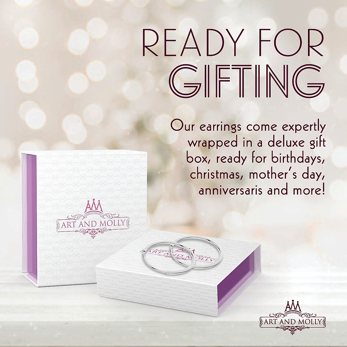 14k White Gold Round Flexible Small little Thin Continuous Endless Hoop Earrings Real Pure Gold Hoops 12mm (0.47 inch)