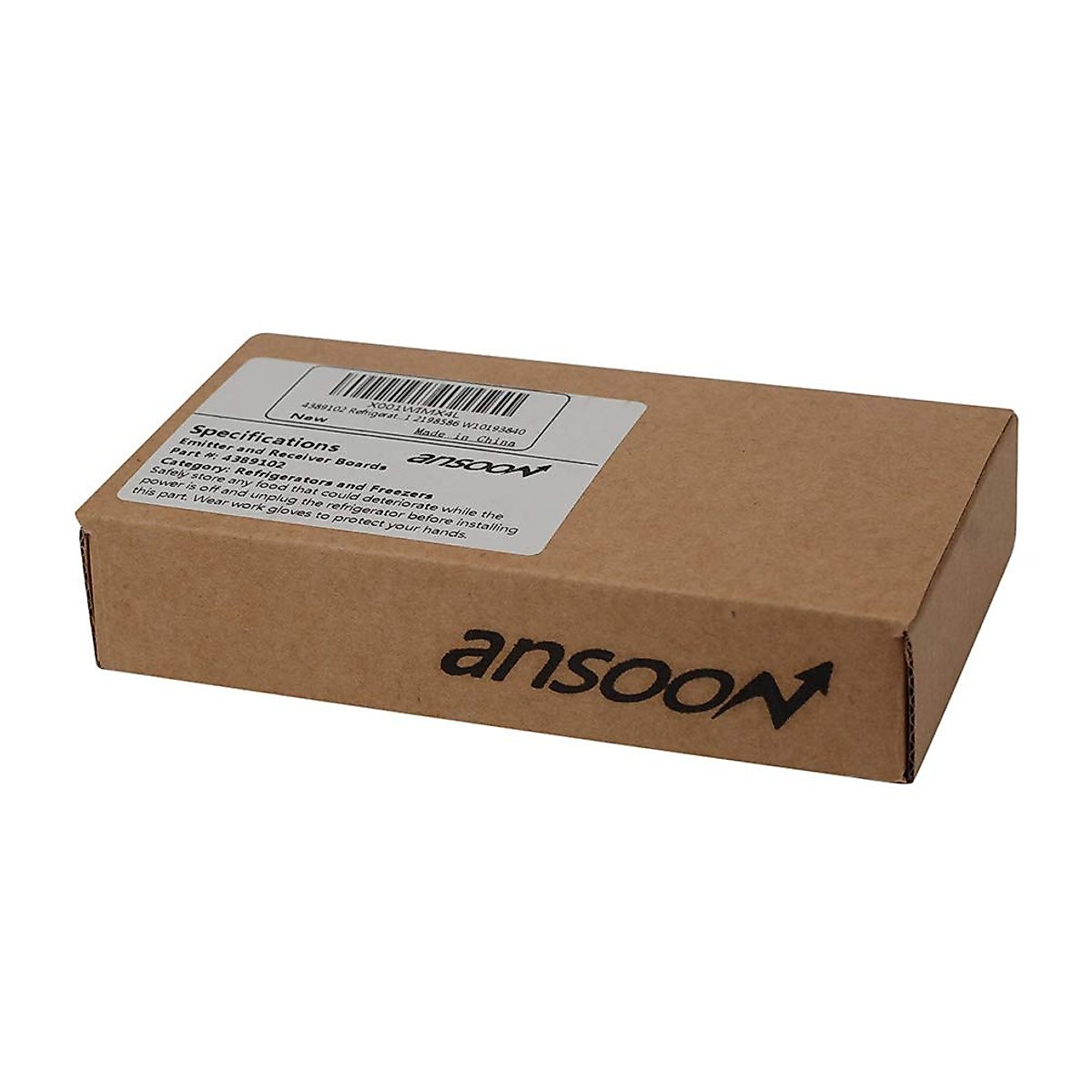 Ansoon 4389102 Refrigerator Ice Maker Optic Level Control Board Kit Replacement Parts Compatible for Whirlpool Emitter Sensor Replaces W10757851 2198586 W10193840