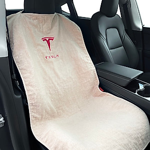 Piora Upgraded Compatible with Tesla Model S / 3 / X/Y Seat Cover - Sweat Towel Seat Cover for Dog & Kid Seat Protect Accessories, No Strap