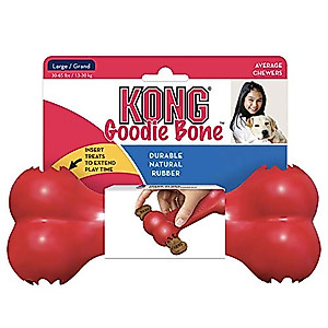 KONG - Goodie Bone and Flyer - Durable Rubber Chew Bone and Flying Disc - for Large Dogs