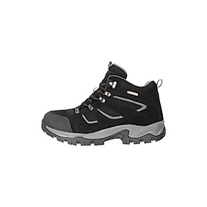 Mountain Warehouse Voyage Mens Waterproof Walking Mid-Boots Jet Black 14 M US Men
