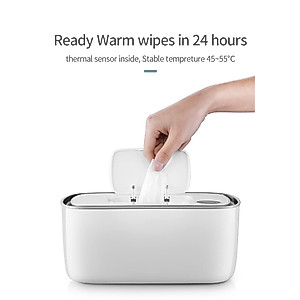Baby Wipe Warmer and Baby Wet Wipes Dispenser, Diaper Wipe Warmer with Large Capacity, Quick Heating System, LED Display for Accurate Temperature Setting
