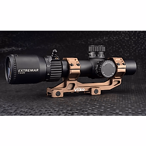 Viiko Extremar 1-5x24 Rifle Scope LPVO Taitical Mildot Reticle Wide FOV Flip Lens Cover