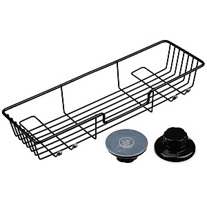 iPEGTOP Strong Suction Cup Shower Caddy Bath Shelf Storage, Combo Organizer Basket for Shampoo, Conditioner, Soap, Razor Bathroom Accessories - Rustproof Stainless Steel, Black