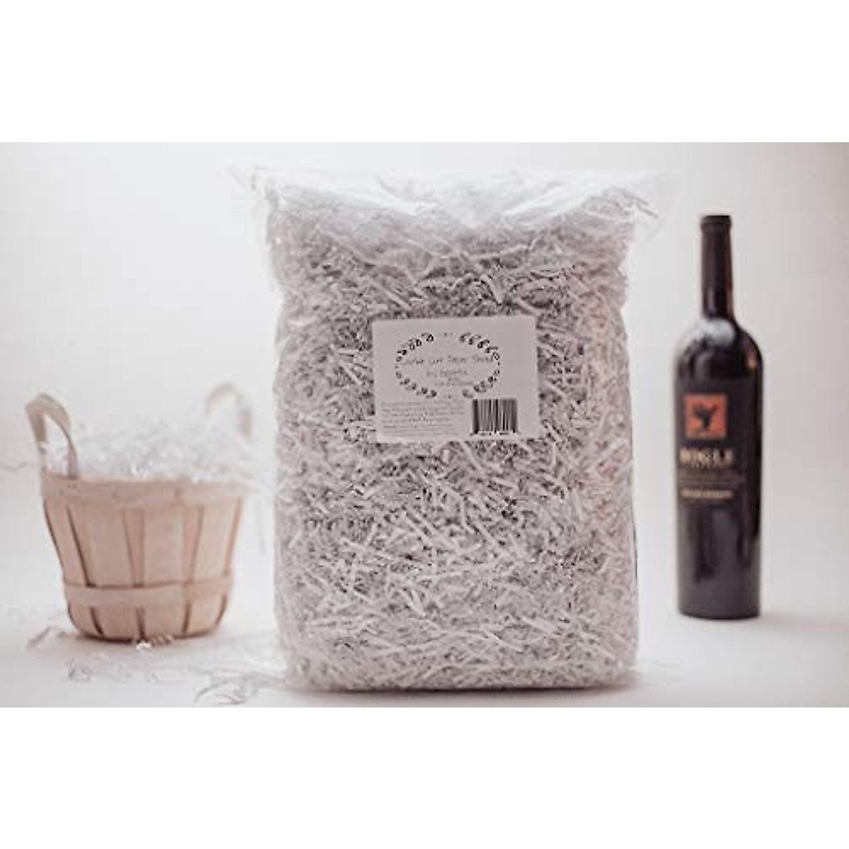 Goretix LLC Variations of Crinkle Cut Kraft Paper Shred Filler Tissue Great for Gifts, Empty Basket Filler, Box Wrapping, Bag Stuffing and Packing.