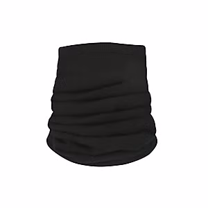 tittimitti 100% Cashmere Knitted Neck Gaiter Neck Warmer Loop Scarf for Men and Women. (Black)