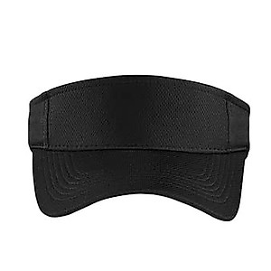 Sport-Tek® PosiCharge® RacerMesh® Visor STC27 / Custom Visor/Embroidery Visor/Monogrammed Visor (Black)