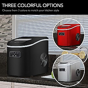 Whynter IMC-270MB Compact Portable 27 lb capacity-Black Ice Makers, One Size