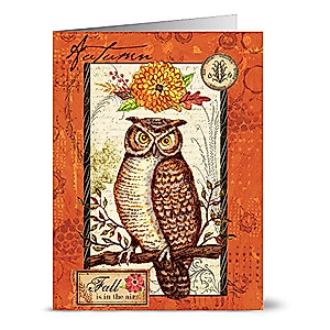 Note Card Cafe Christmas Greeting Card Set with Envelopes | 72 Pack | Blank Inside, Glossy Finish | Fall Blessings | Bulk Set for Greeting Cards, Occasions, Birthdays