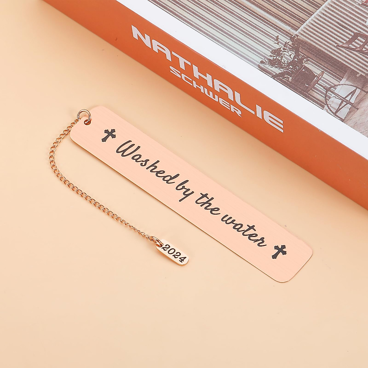 Baptism Gifts for Girls Boys, Baby Showe Gifts, First Communion Gifts for Goddaughter Godson Baby Teen Adult Boys Girls, Catholic Religious Bookmarks Gifts Serenity Prayer Bookmark