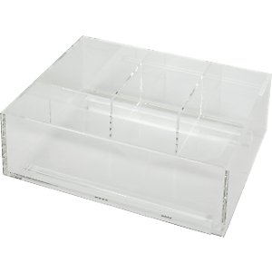 Divided Acrylic Top Tray for Vanity Pullout