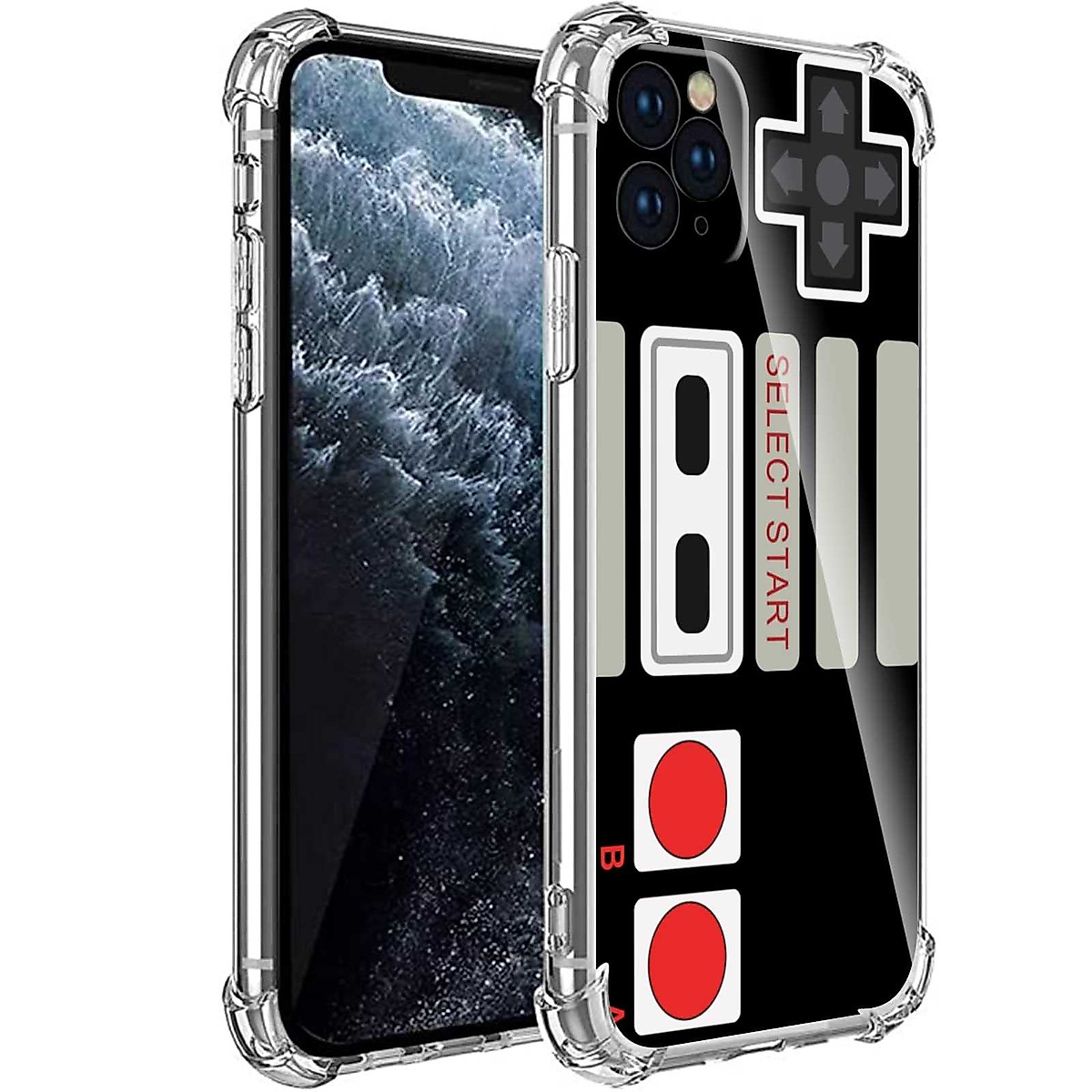 for iPhone 11 Pro Max Retro Arcade Game Case, Gameboy Video Game Controller Graphic Print Design iPhone case for Boys Men, Unique Trendy TPU Bumper Cover Case for iPhone 11 Pro Max