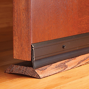 M-D Building Products 69609 1-1/4-Inch EPDM - 48-Inch DB006 Commercial Grade Door Sweep, Bronze