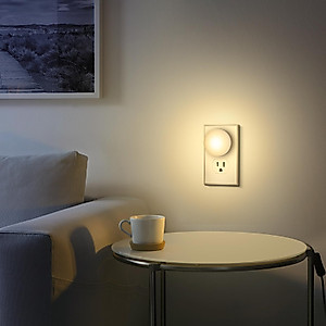 FOLKSMATE LED Night Lights Plug into Wall 5-Pack, Plug in Nightlight Soft White with Light Sensors for Adults, Kids Room, Bedroom, Bathroom, Hallway
