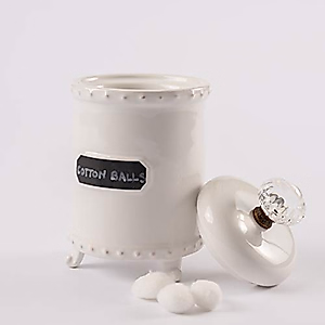 Mud Pie Large Circa Chalkboard Label Bath Canister