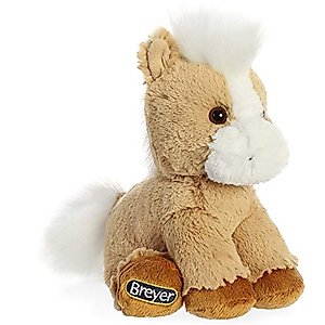 Breyer Aurora® Exquisite Palomino Stuffed Animal - Realistic Detailing - Imaginative Play - Brown 8 Inches
