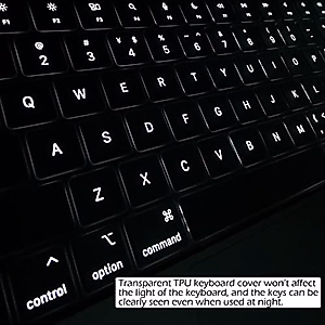 Arisase Ultra Thin TPU Keyboard Cover Skin for Newest MacBook Air 15.3" with M2 Chip 2023-Released (Model: A2941) Soft Laptop Protective Accessories US Layout (Clear)