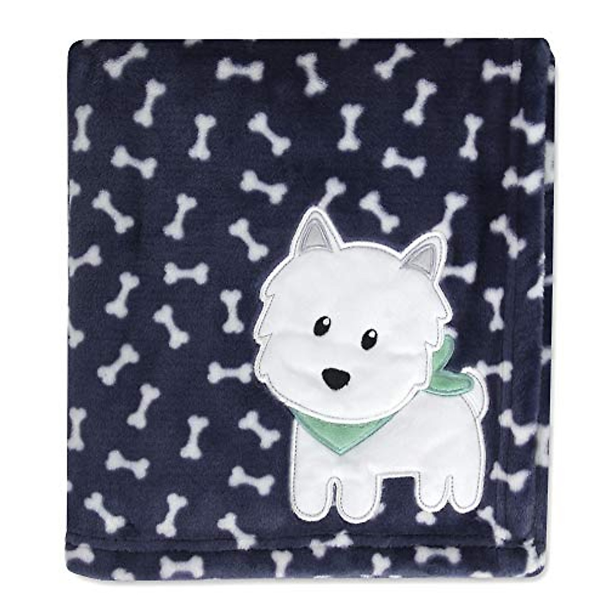 Plush Fleece Throw and Receiving Baby Blankets for Boys and Girls 30x36 (Fluffy Puppy)