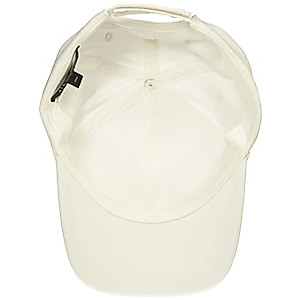 A|X ARMANI EXCHANGE mens Rubber Logo Hat Baseball Cap, White, One Size US