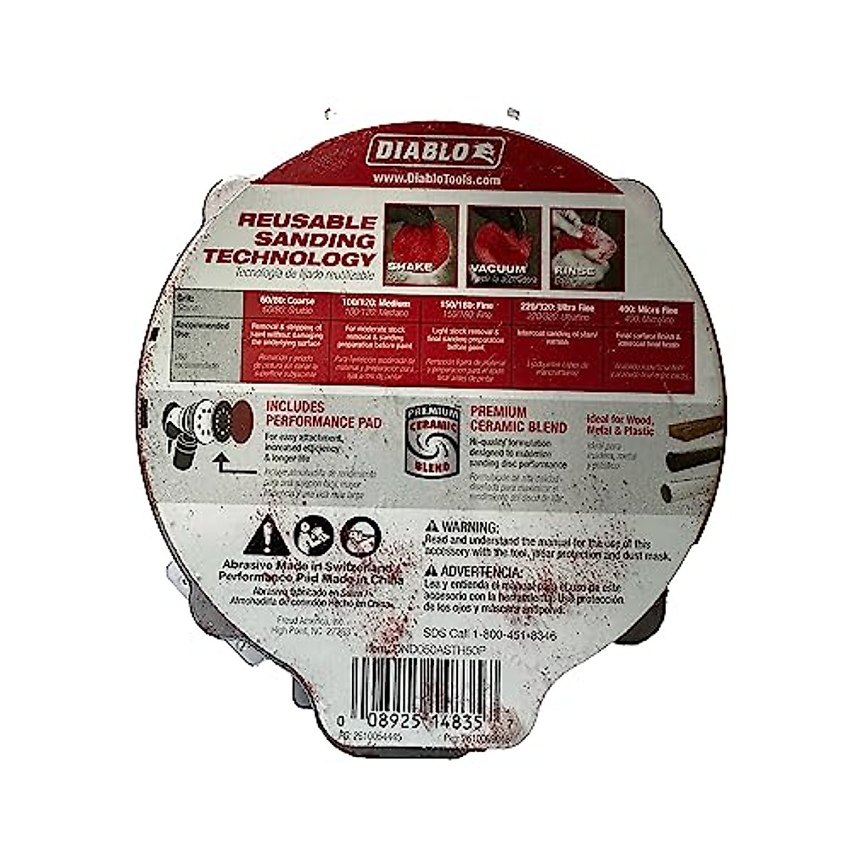 Diablo 5 inch SandNET Reusable Sanding Discs - 50 Disc Assorted Pack