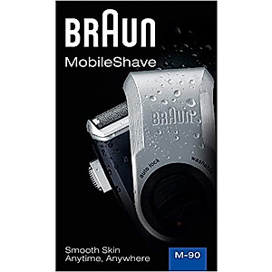 Braun Pocket M90 Rasierer Stainless Steel Battery Powered Shaver