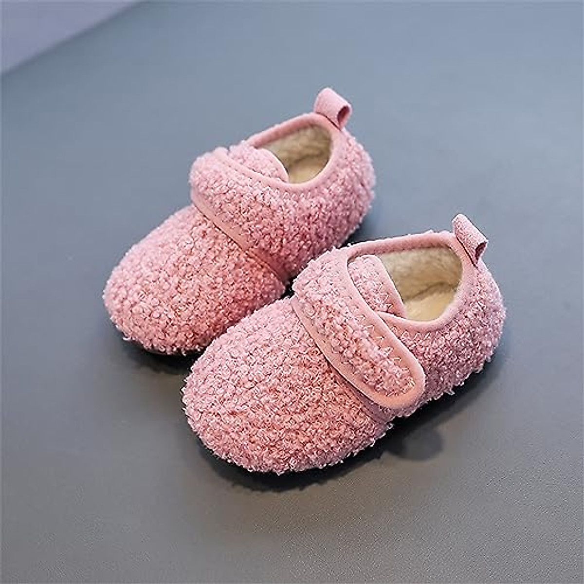 KUBUA Toddler Slippers Boys Girls Outdoor Indoor House Shoes for Kids Pink Size 5.5 Toddler