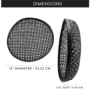 AuldHome Black Boho Wall Baskets (2-Pack); Wall Decor Baskets