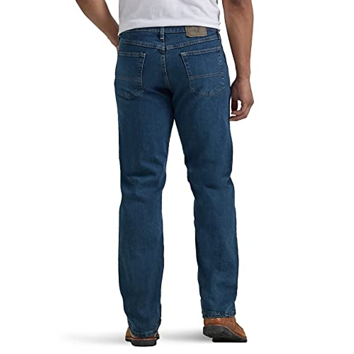 Wrangler Authentics Men's Classic 5-Pocket Relaxed Fit Flex Jean Military Blue Flex 58W x 30L