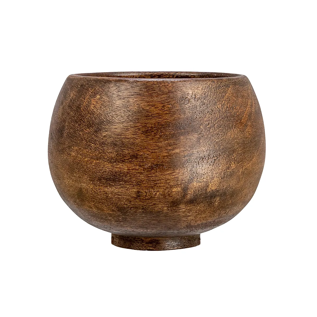 Creative Co-Op Mango Wood Bowl, Walnut Finish