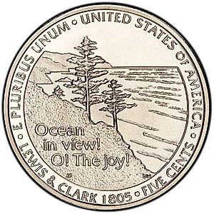 2005 P & D Satin Finish Ocean View Jefferson Nickel Choice Uncirculated US Mint 2 Coin Set
