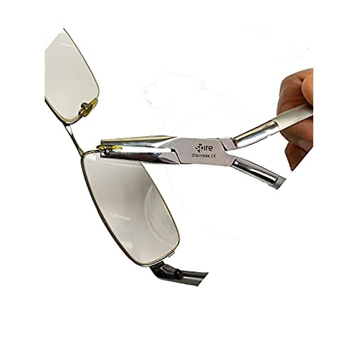 Spire tools ® Nose Pad Arm Adjusting Pliers Eyeglass Arms Frame Eyeglasses Nose Pad Remover, Multi-purpose Optical Optician Tool for Glasses Repair Assembling & Adjusting