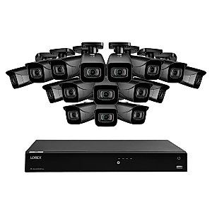 16-Channel Fusion NVR System with 4K (8MP) IP Cameras 16 / Black