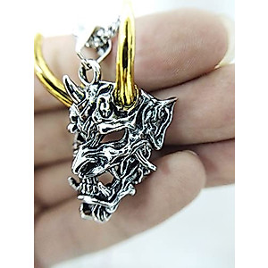 Ghost samurai.Mask pendant