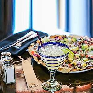 Reusable Stainless Steel Straw Set of 4 - Shorter Lengths (6.5" and 7.5") for Cocktails and Beverages. Travel Case and Cleaning Brush - Perfect for On The Go or Entertaining at Home (Purple Haze)