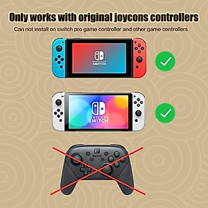 Switch Button Caps, Switch OLED Thumb Grip Caps and Switch Dpad Caps - Yellow Green