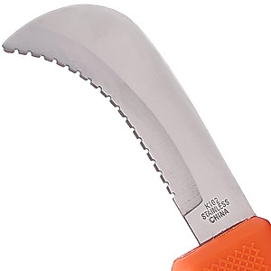 Zenport K102 Harvest Utility Knife, Landscape and Sod, 3-Inch Stainless Steel Serrated Blade