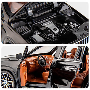 WAKAKAC Diecast Car Model Benz GLS63 AMG 1/24 Alloy Collectible Pull Back Toy Car with Light and Sound Toy Vehicle for Adult Boys Gift(Black)