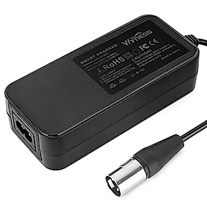 24V 2A Electric Scooter Charger XLR for Go-Go Elite Traveller Plus HD US, Ezip Mountain Trailz, Jazzy Power Chair Charger, Pride Mobility