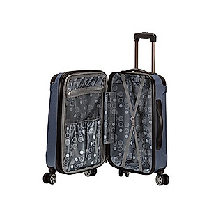 Rockland London Hardside Expandable Luggage with Spinner Wheels, Blue, Carry-On 20-Inch
