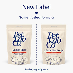 PetLab Co. Salmon Bites for Dogs – Premium Salmon Dog Treats with Beneficial Fatty Acids, Vitamins & Minerals - Carefully Selected Ingredients – Delicious Reward