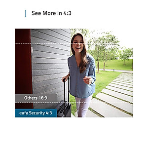 eufy Security, Wi-Fi Video Doorbell, 1080p-Grade Resolution, No Monthly Fee, Secure Local Storage, Human Detection, 2-way Audio, Free Wireless Chime-Requires Existing Doorbell Wires (Renewed)